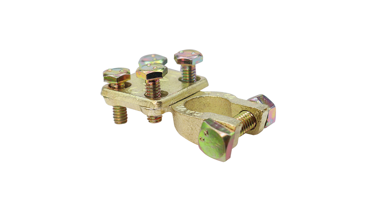 IMPORTADO : TERMINAL EMERGENCIA POSTE DE BATERIA 4 TORNILLOS 2 CEROS